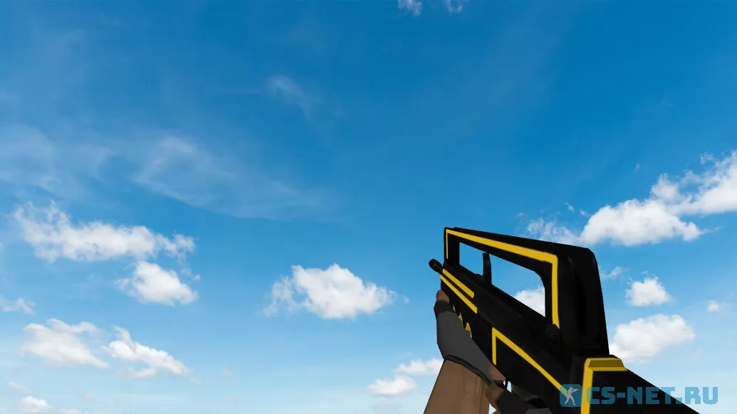 Скачать модель «Famas Gold Neon» для CS 1.6